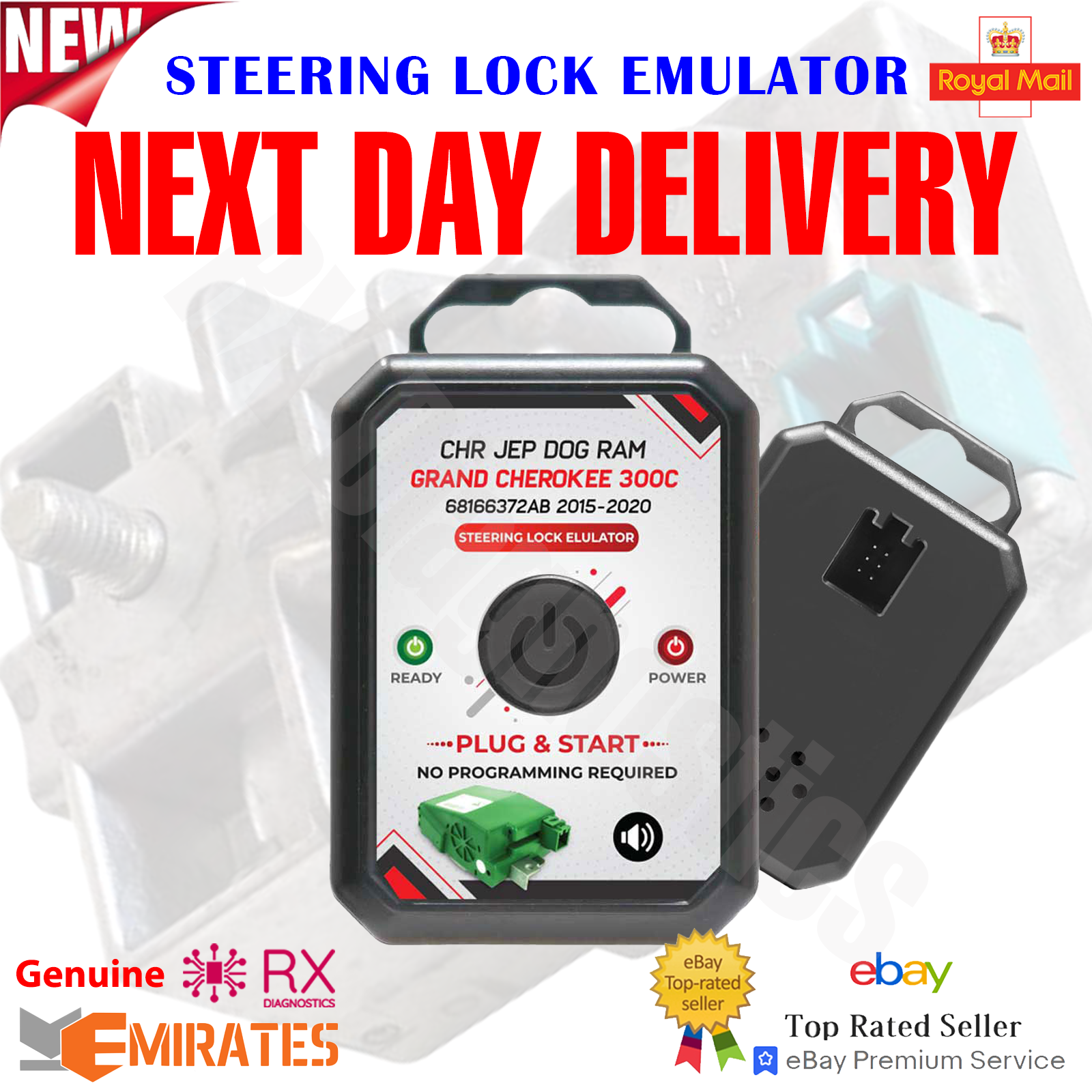 Jeep Grand Cherokee 2015 - 2021 ESL Electronic Steering Lock Emulator ...
