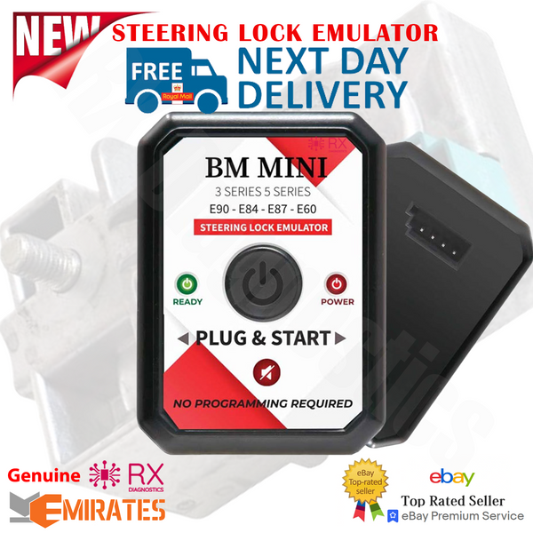 BMW 3 Series 1 Series MINI Cooper R55 R56 ESL ELV Steering Wheel Lock ...